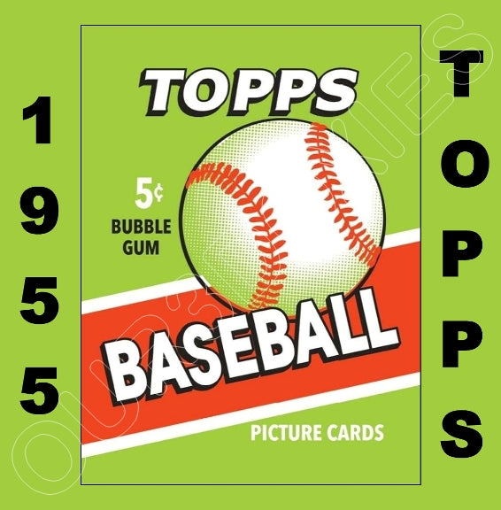 1955 Topps Baseball Cards Custom Made Album Binder Inserts 3 Sizes - 3 