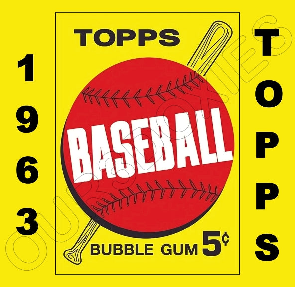 1963 Topps Baseball Cards Custom Made Album Binder 3 Sizes - 3501 ...