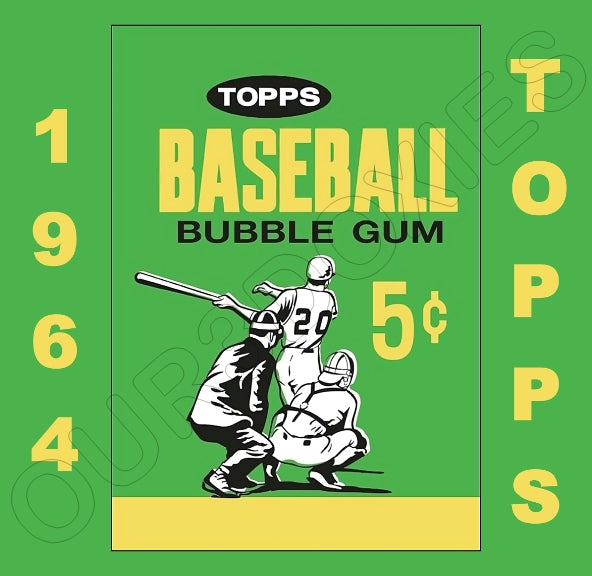 1964 Topps Baseball Cards Custom Made Album Binder Inserts 3 Sizes - 3 ...