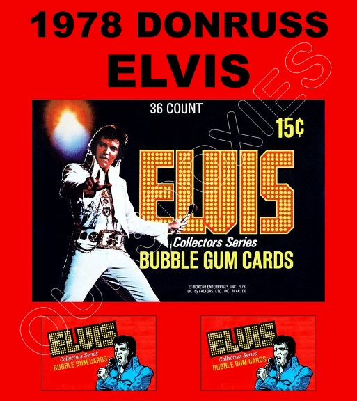 1978 Donruss Elvis Cards Custom Made Album Binder Inserts 3 Sizes - 35 ...