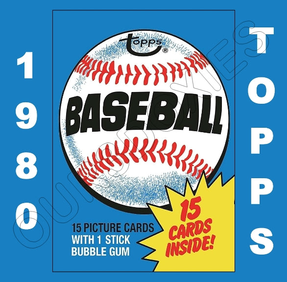 1980 Topps Baseball Cards Custom Made Album Binder Inserts 3 Sizes - 3 ...
