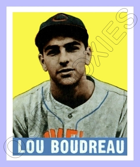 Lou Boudreau 1948 Leaf Reproduction Card - 3856 – OUR3DOXIES