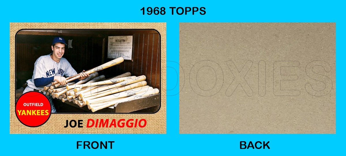 Joe Dimaggio 1968 Topps Custom Card - 4499 – OUR3DOXIES