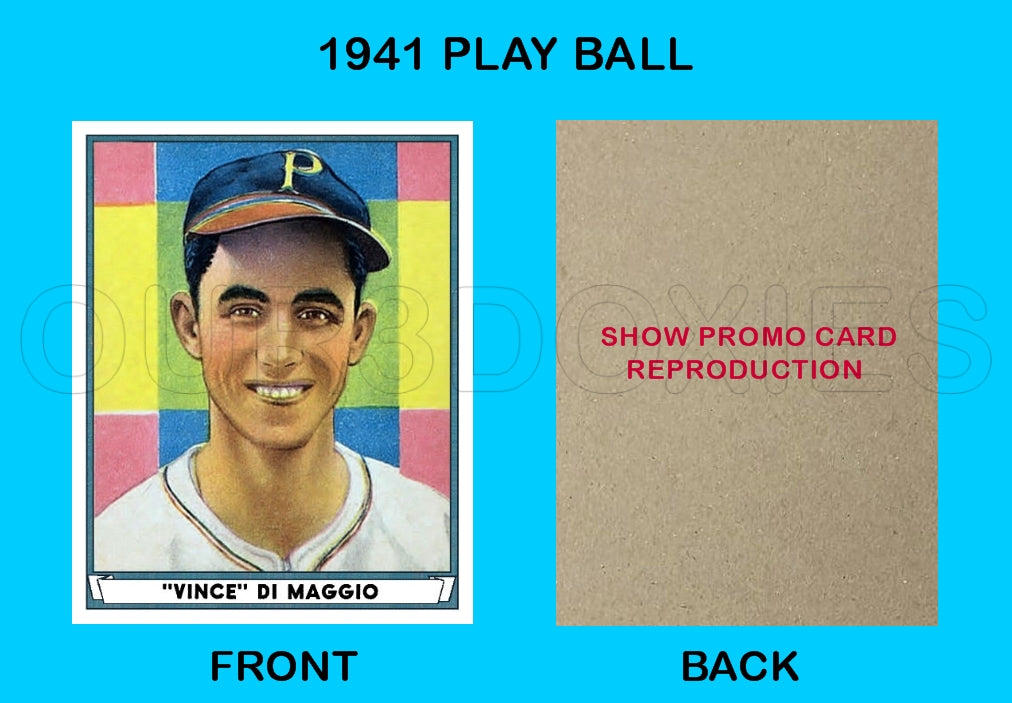 Vince Dimaggio 1941 Play Ball Reproduction Card - 3775 – OUR3DOXIES