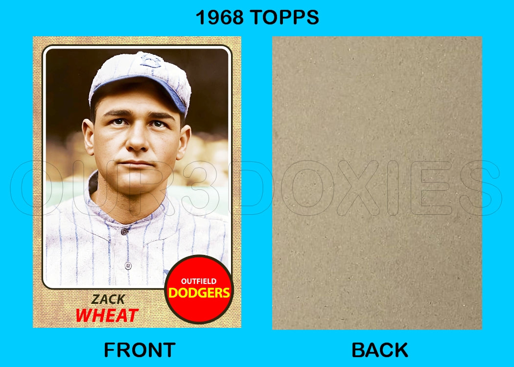 Zack Wheat 1968 Topps Custom Card - 4513 – OUR3DOXIES