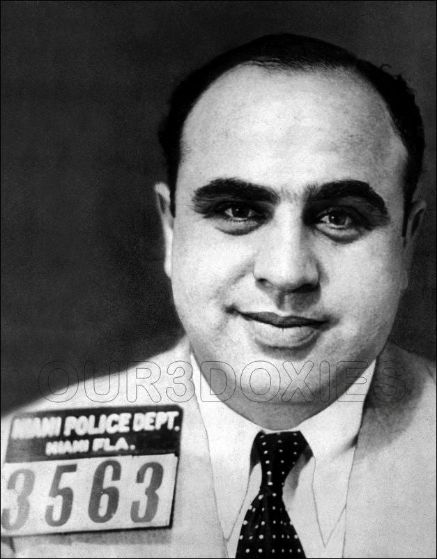 Al Capone Mugshot 11X14 Photo - 2650 – OUR3DOXIES